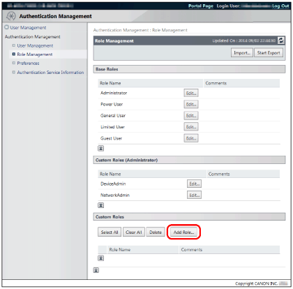 Creating Custom Roles - ACCESS MANAGEMENT SYSTEM Administrator Guide