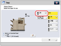 Paper Selection - Canon imageRUNNER ADVANCE 4251/4245/4235/4225 e-Manual