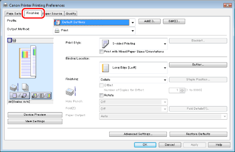 Booklet Printing - Canon imageRUNNER ADVANCE C9280 PRO/C9270 PRO/C7270 ...