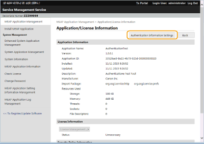 Managing MEAP Applications